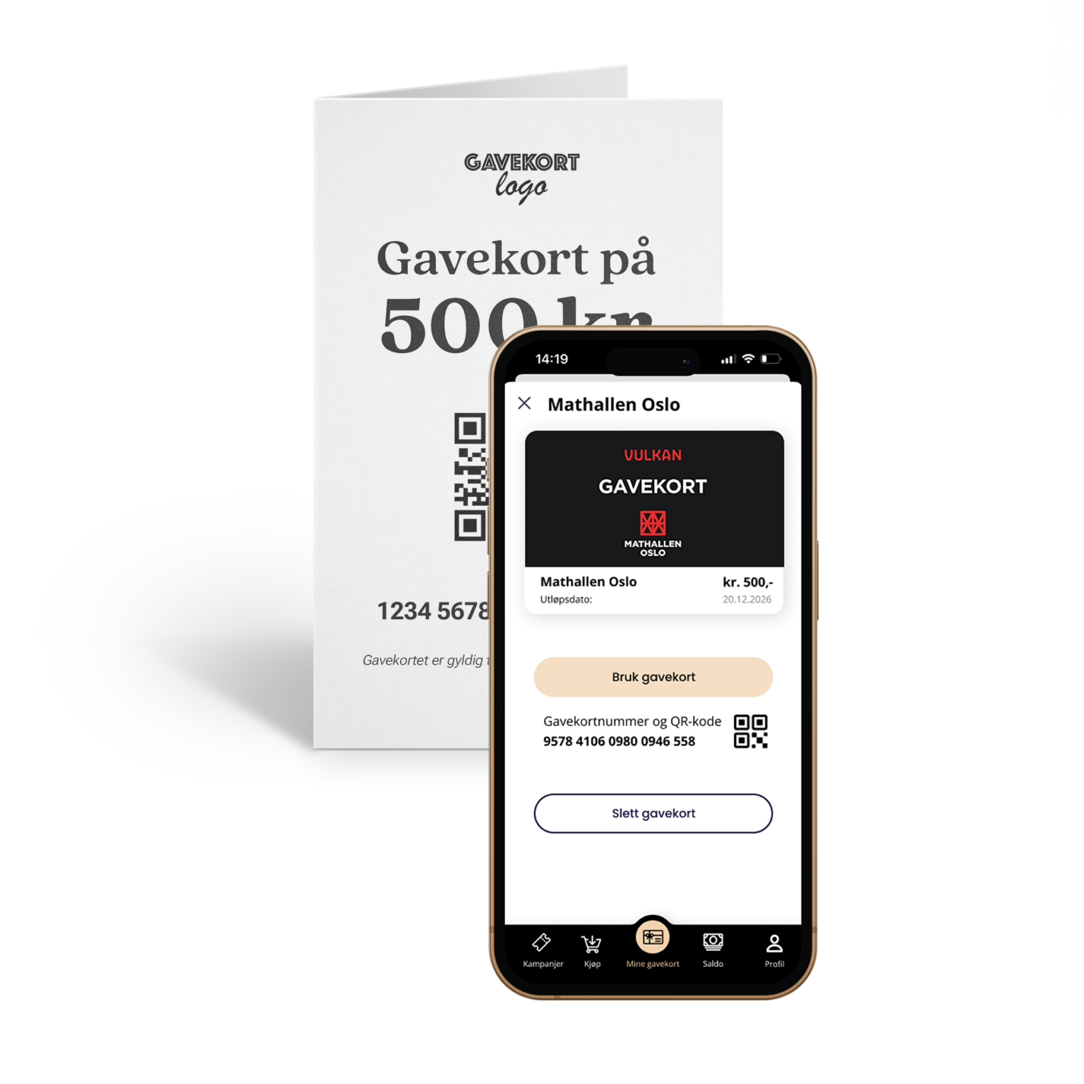 Bruk av digitale gavekort - iGive