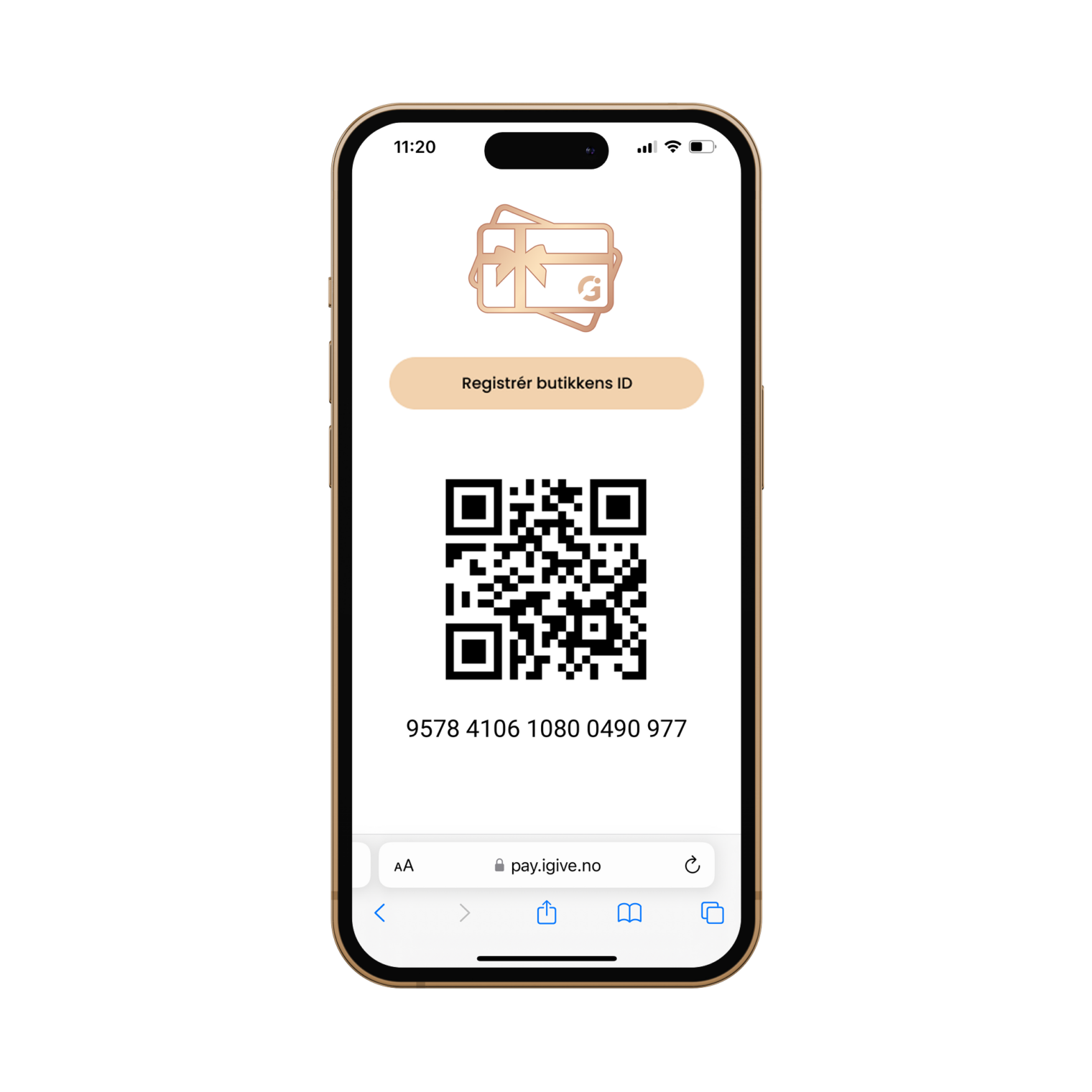 Bruk av digitale gavekort - iGive